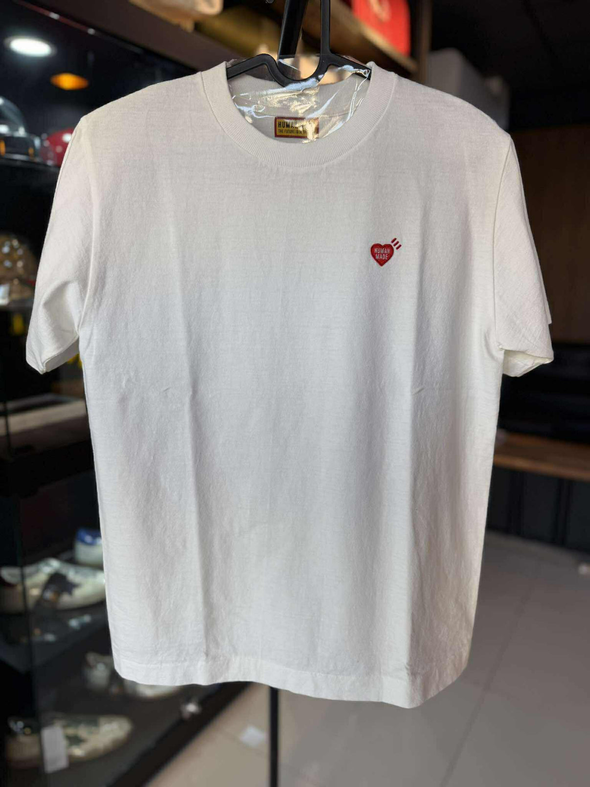 Human Made Red Heart Badge T-shirt 'White' – Drop PH